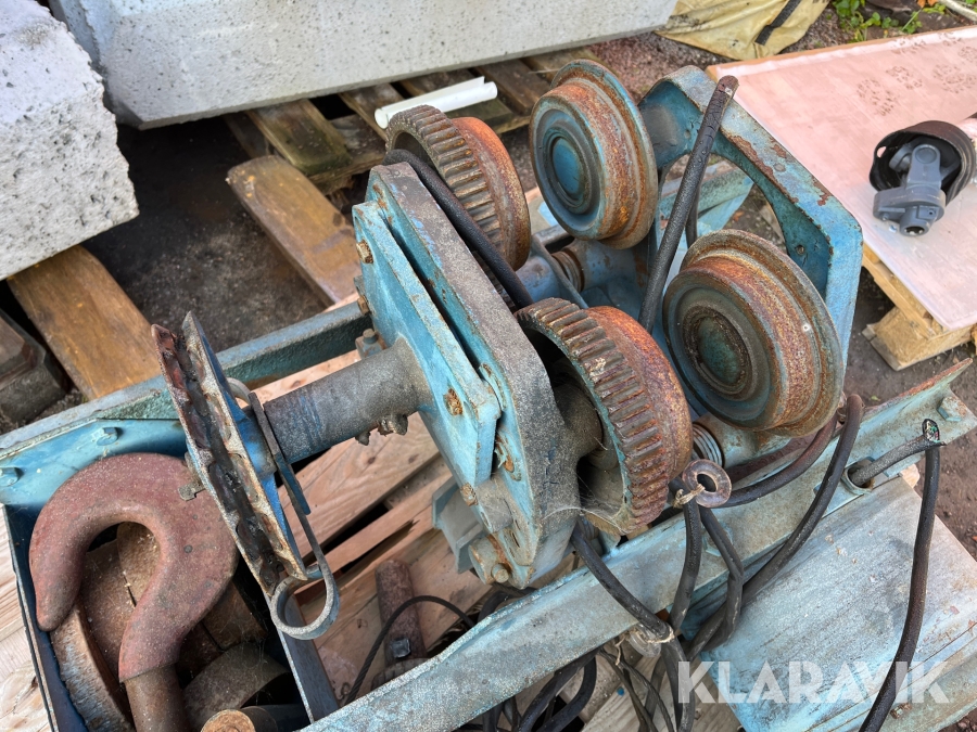 Telfer Demag 1125kg, Gävle, Klaravik auktioner