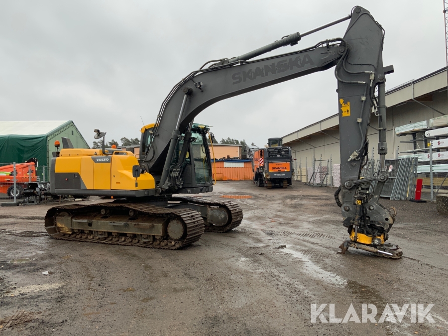 Grävmaskin Volvo EC180DL, Växjö, Klaravik auktioner