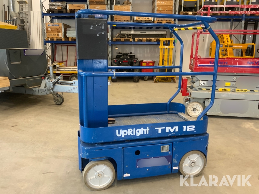 Pelarlift UpRight TM12, Skara, Klaravik auktioner