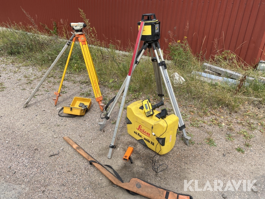Rotationslaser och avvägare Leica Rugby 820, Kungsör, Klar