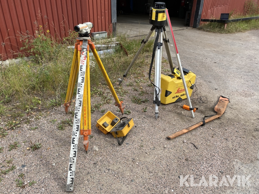 Rotationslaser och avvägare Leica Rugby 820, Kungsör, Klar