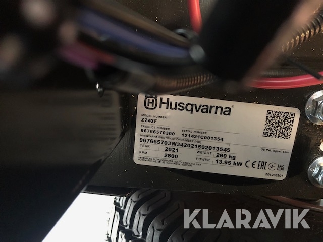 Åkklippare Husqvarna Z 242 F, Gislaved, Klaravik auktioner