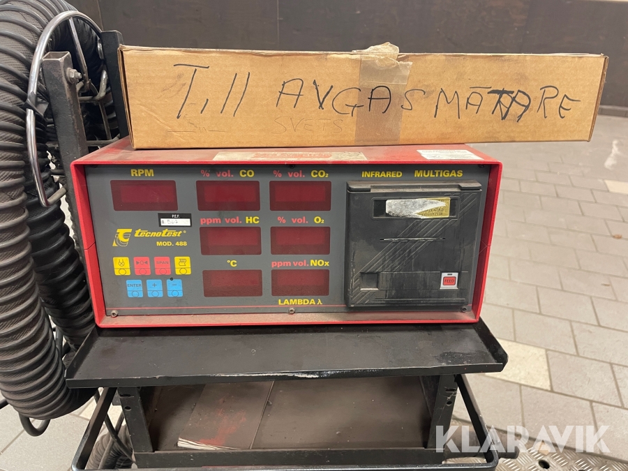 Avgasmätare Technotest Multigas 488, Bengtsfors, Klaravik au
