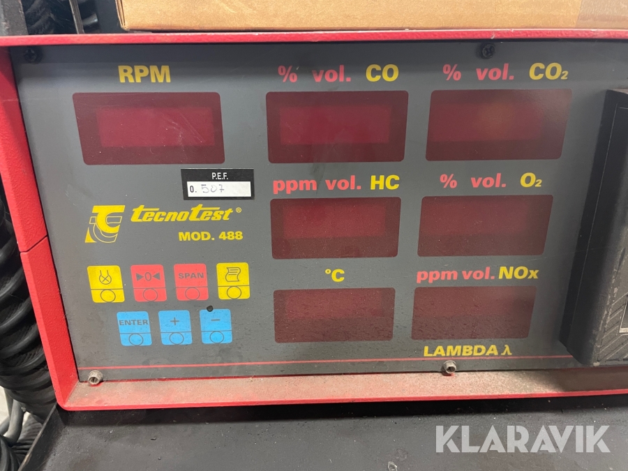 Avgasmätare Technotest Multigas 488, Bengtsfors, Klaravik au