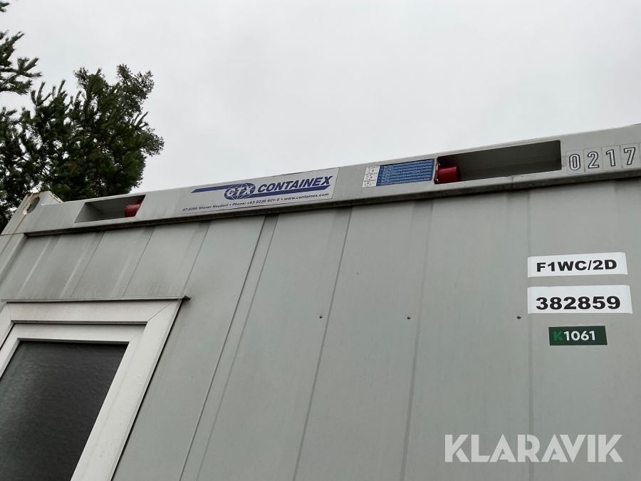 Containermodul CTX Containex SA20, Jönköping, Klaravik aukti