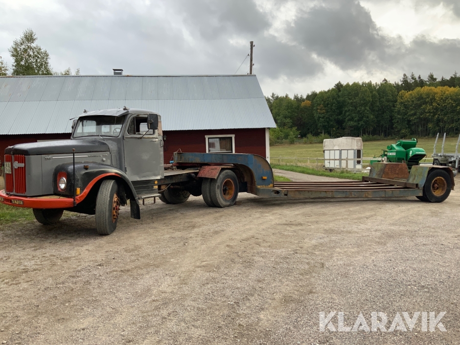 A-traktor med trailer Scania Vabis L75, Eskilstuna, Klaravik