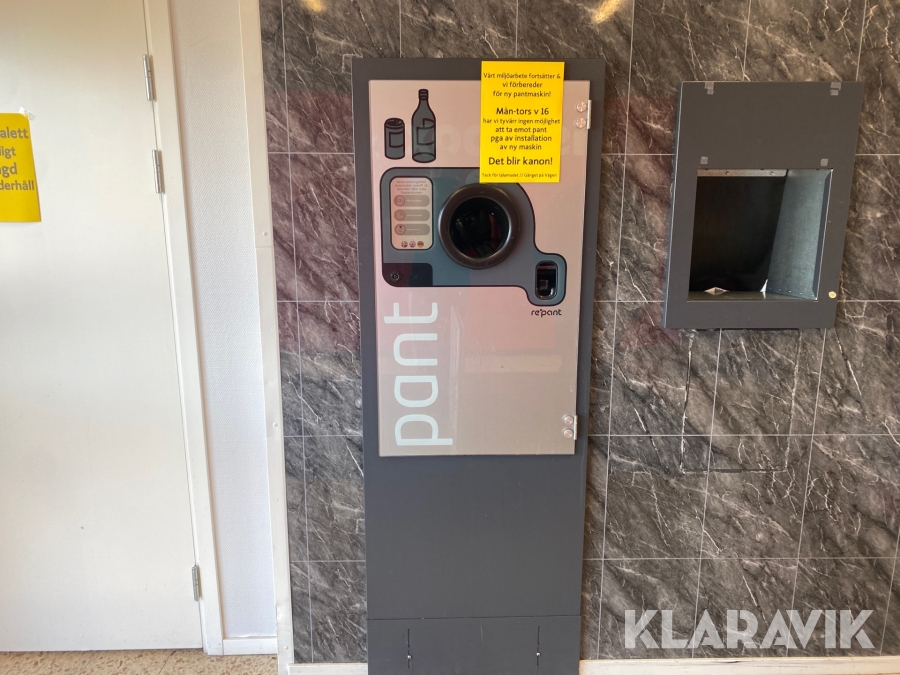 Pantmaskinen Repant Infeed Cosmos, Ängelholm, Klaravik aukti