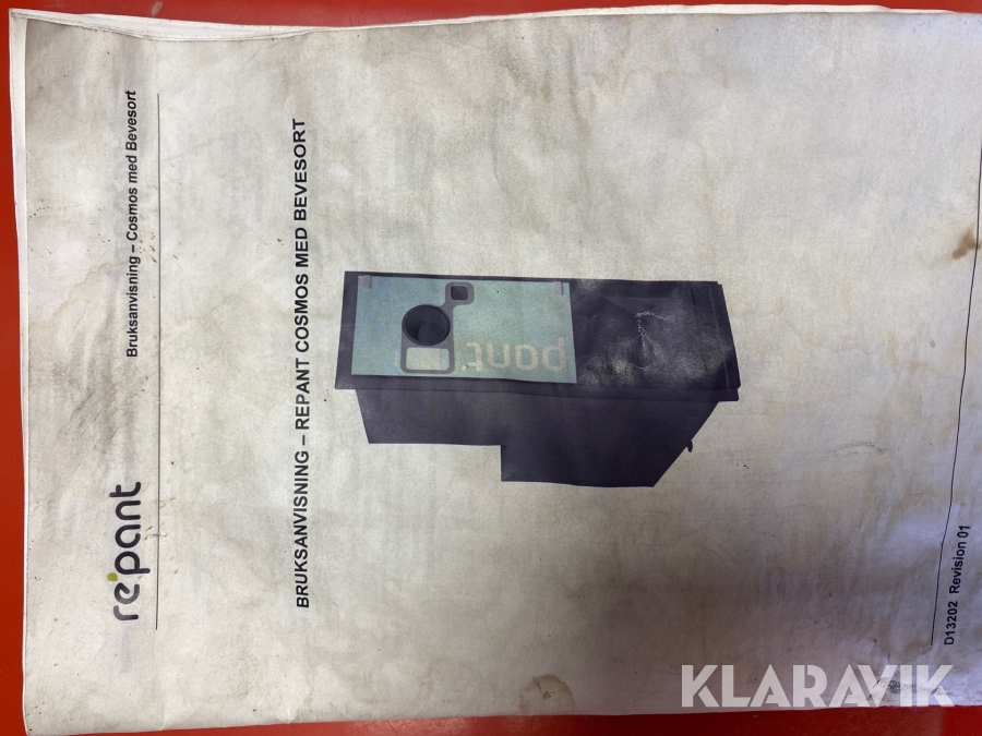 Pantmaskinen Repant Infeed Cosmos, Ängelholm, Klaravik aukti