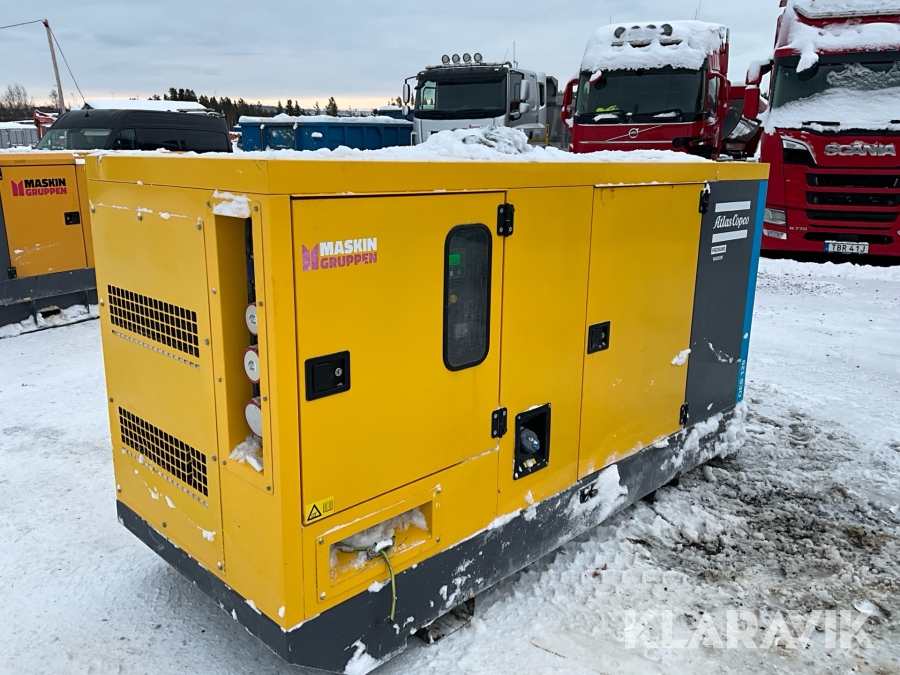 Generator Atlas Copco QES 120 ST 3, Gällivare, Klaravik aukt