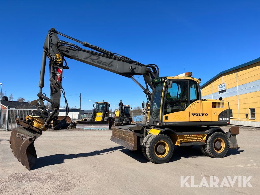 Grävmaskin Volvo EW160C, Älvkarleby, Klaravik auktioner