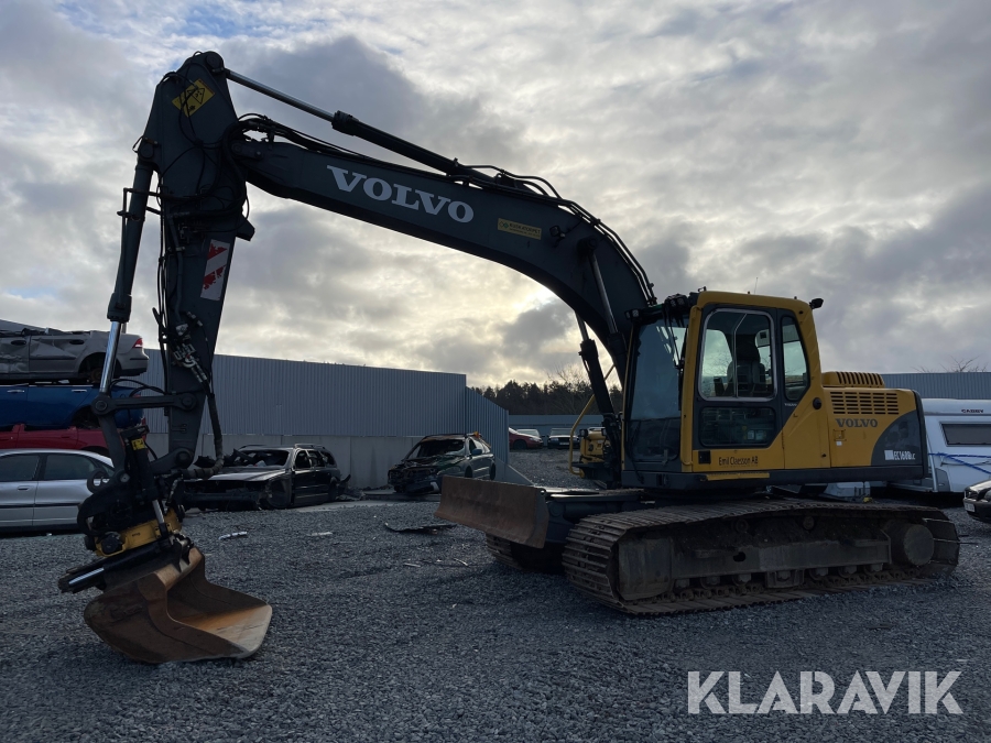Grävmaskin Volvo EC160BLC, Kungälv, Klaravik auktioner