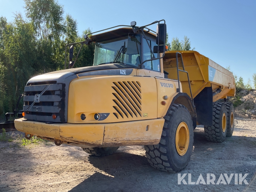 Dumper Volvo A25E, Karlstad, Klaravik auktioner