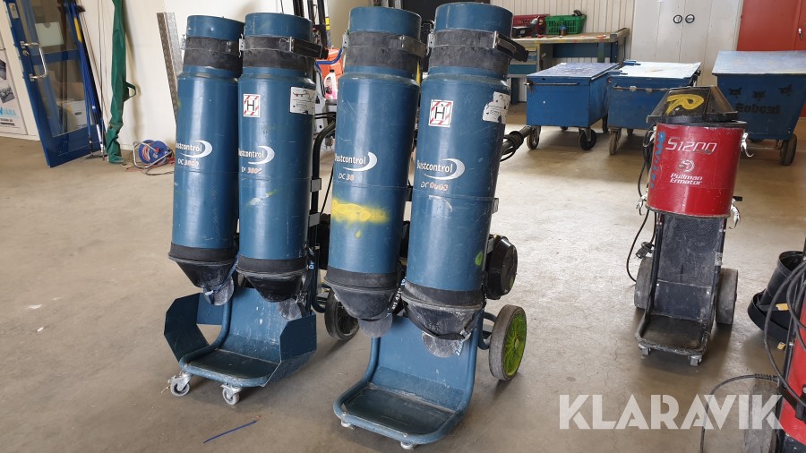 Klaravik Auktioner | Verkstadsvagnar Dust Control DC 3800 2st
