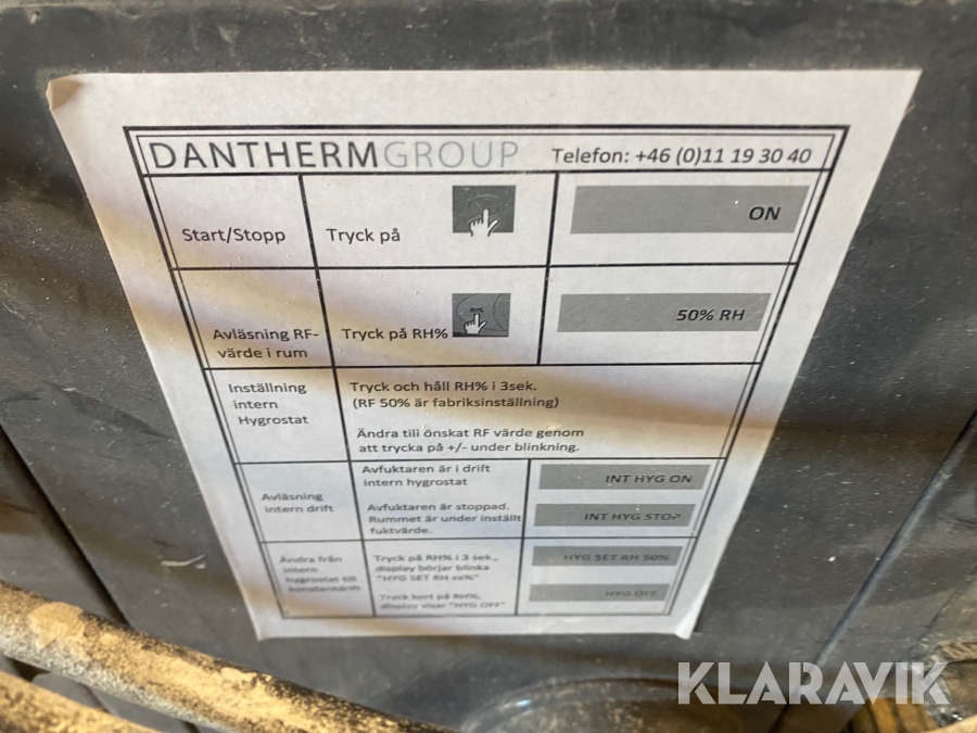 Kondensavfuktare DANTHERM CDT 30S, Ängelholm, Klaravik aukti
