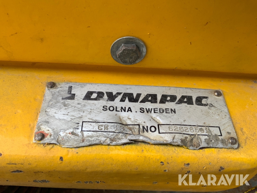 Klaravik Auktioner | Markvibrator Dynapac CM13