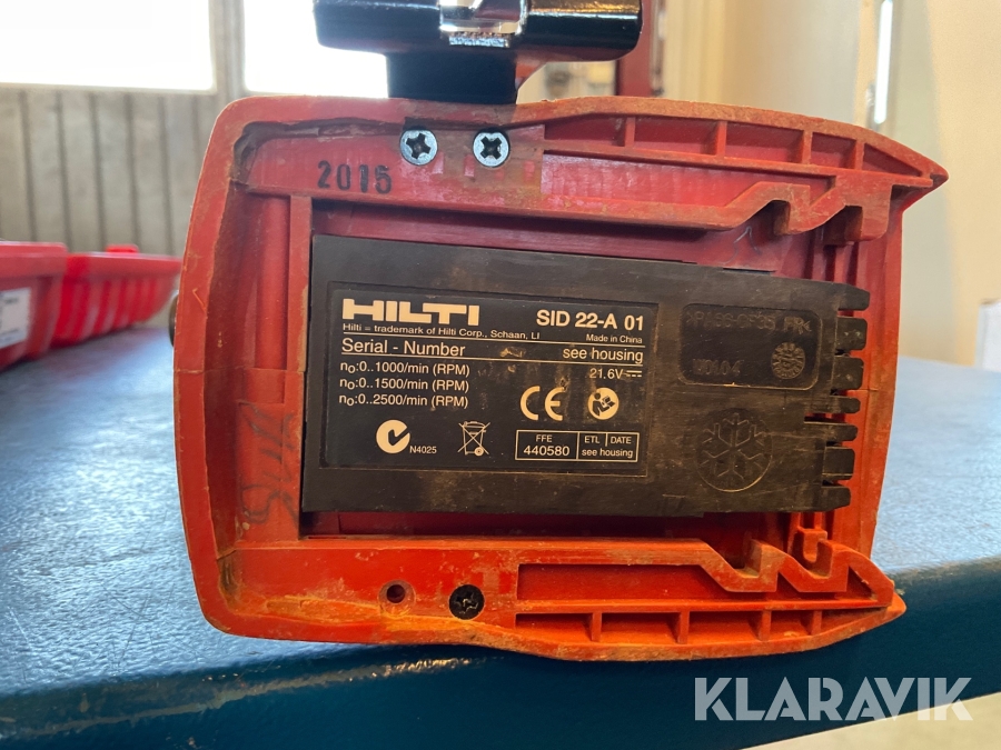 Skruvdragare Hilti SID 22 A, Jönköping, Klaravik auktioner