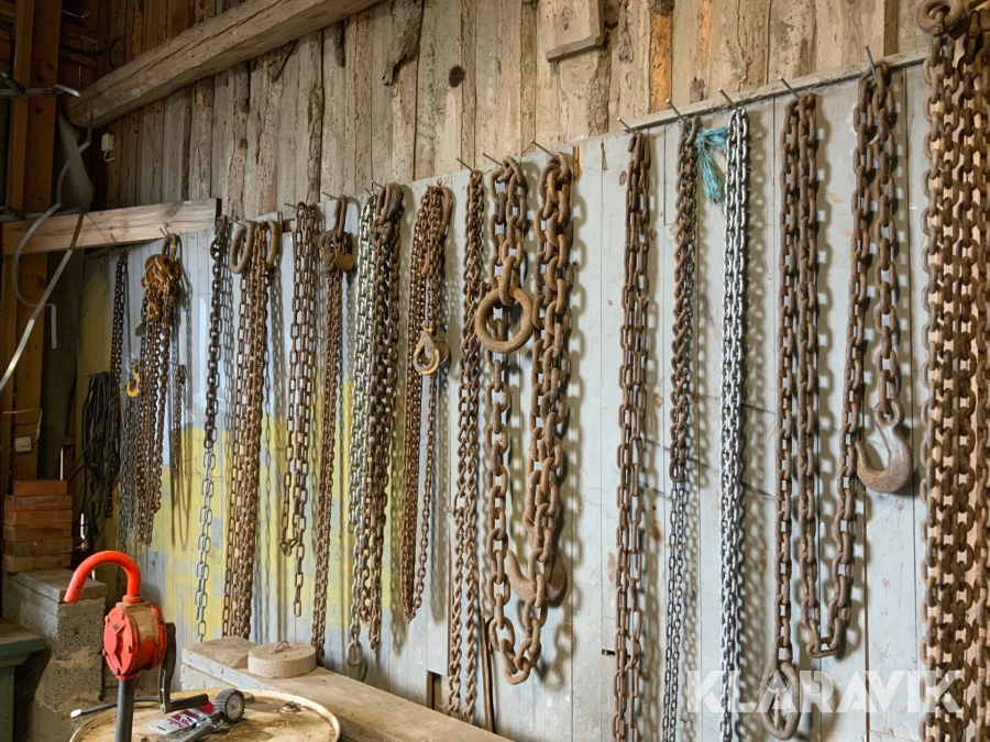 Diverse kättingar och kedjespel, Nykvarn, Klaravik auktione