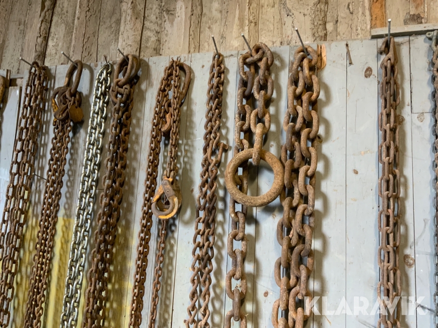 Diverse kättingar och kedjespel, Nykvarn, Klaravik auktione