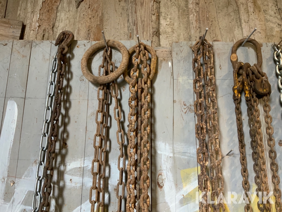 Diverse kättingar och kedjespel, Nykvarn, Klaravik auktione