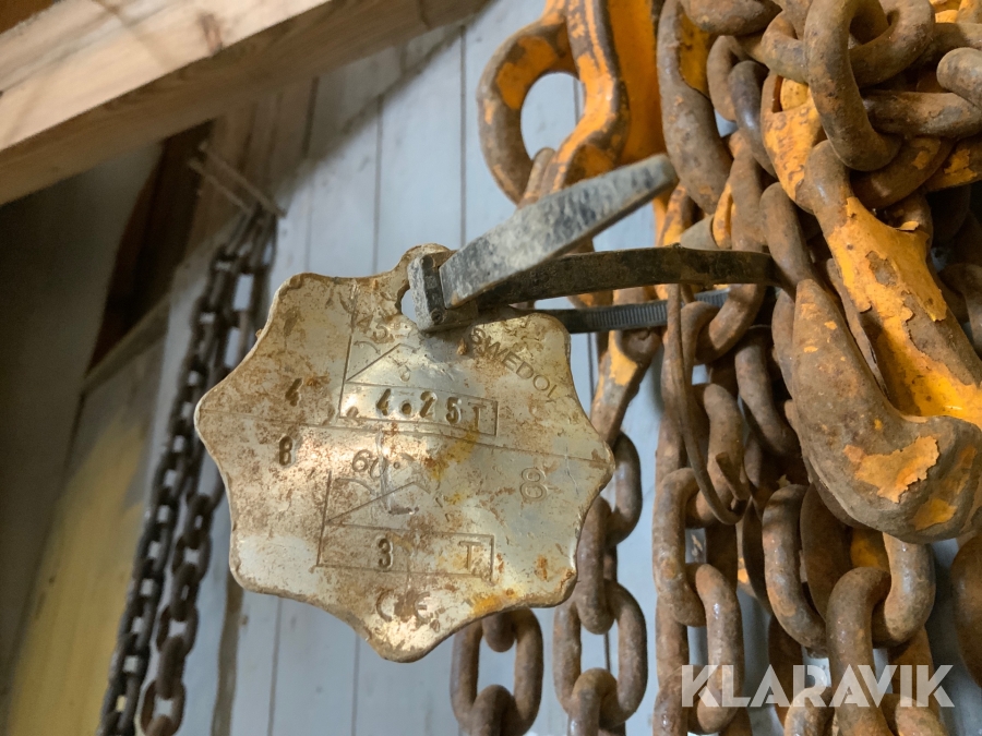Diverse kättingar och kedjespel, Nykvarn, Klaravik auktione