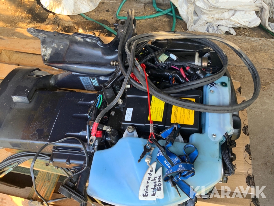 Båtmotor Evinrude E-tech 50hk, Södertälje, Klaravik auktione